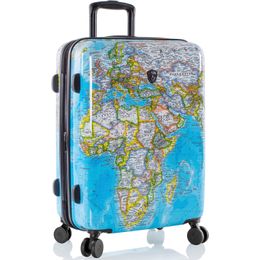 Hartschalen-Trolley Heys "Journey 3G bunt, 66 cm", Gr. B/H/T: 45cm x 66cm x 29cm 82 l, bunt (multicoloure), Polycarbonat-Verbundwerkstoff, mehrfarbig, Koffer, Heys x Joachim Llambi Reisegepäck TSA Schloss Volumenerweiterung