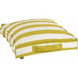 HOCK Sitzkissen H.O.C.K. "Classic Streifen Outdoor", grün (grün, gestreift), B:50 H:10 L:50, Polyacryl, Dekokissen_Sitzkissen_Kissenhüllen, wasser- und schmutzabweisend