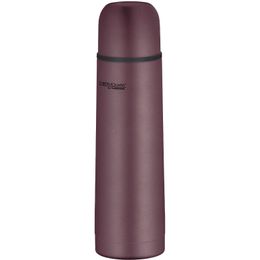 Isolierflasche THERMOCAFÉ "TC EVERYDAY, Edelstahlkörper, spülmaschinenfest", burgundy mat, H:25cm, Edelstahl, Kunststoff, Silikon, Trinkflaschen, mit Twist & Pour Lid und Trinkbecher (nicht isoliert)