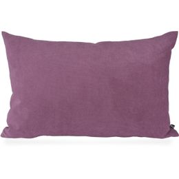 HOCK Dekokissen H.O.C.K. "Versatil", lila (mauve, unifarben), B:60cm H:10cm L:40cm, Baumwolle, Polyester, Dekokissen_Sitzkissen_Kissenhüllen, Sofakissen inkl. Füllung, 50x30cm, einfarbig, pink, Samt, Dekokissen