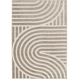 Teppich OTTO HOME "Rubi, Supersoft, 3D- Design, weiche Haptik" Gr. 4, olive, B:160cm H:9mm L:230cm, Kunstfaser, Teppiche, softer Kurzflor, pflegeleicht, Wohnzimmer, Esszimmer, Schlafzimmer