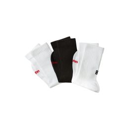 Freizeitsocken HUGO UNDERWEAR "3P QS MESSAGES CC", Herren, Gr. 43-46, bunt (open miscellaneous 960), Baumwollmischung, unifarben, Socken, mit Logoschriftzug