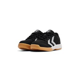 Hallenschuh Hummel "MULTIPLAY FLEX LC JR", Kinder, Gr. 34, schwarz-weiß (schwarz, weiß), Synthetik, Schuhe