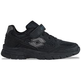 Sneaker Lotto, Kinder, Gr. 30, schwarz, Kunstfaser, Synthetik, mehrfarbig, Schuhe, - in kinderfußgerechter Passform