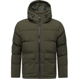 Steppjacke Ragwear "Walinor YOUMODO", Herren, Gr. L (52), olivgrün, Obermaterial: 100% Polyester, Innenfutter: 100% Polyester, Wattierung: 100% Polyester, Ärmelfutter: 100% Polyester, gerade hüftlang, hoch geschlossener Ausschnitt, Ärmel ohne Ärmelschlitz Rippstrickbündchen, Jacken, Gesteppte Winterjacke mit verstellbarer Kapuze