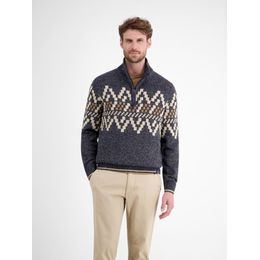 Troyer Lerros, Herren, Gr. M, classic navy, Strick, Obermaterial: 60% Baumwolle, 40% Polyacryl, regular fit normal, ohne Ausschnitt, Rippbündchen, Pullover, mit Norweger Muster