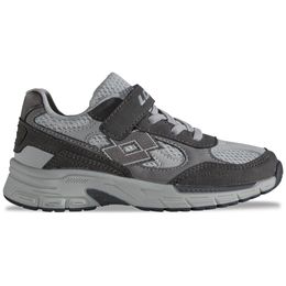 Sneaker Lotto, Kinder, Gr. 32, grau, leuchtendesgrau, Kunstfaser, Synthetik, mehrfarbig, Schuhe, - in kinderfußgerechter Passform