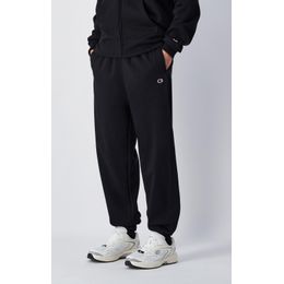 Jogginghose Champion "Elastic Cuff Pants", Herren, Gr. XL (56/58), N-Gr, schwarz (nbk), Obermaterial: 70% Baumwolle, 30% Polyester, Hosen
