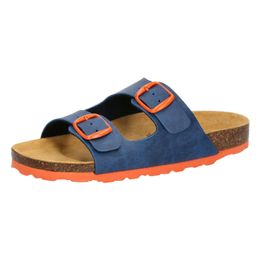 Pantolette Lico "Pantolette Bioline Kids", M&auml;dchen, Gr. 36, blau, Synthetik, Schuhe Pantolette