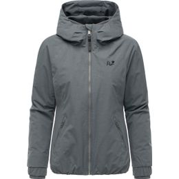 Winterjacke Ragwear "Dizzie Warm", Damen, Gr. L (40), grau, Obermaterial: 100% Polyester, Innenfutter: 100% Polyester, Wattierung: 100% Polyester, Basic, figurumspielend hüftbedeckend, hoch geschlossener Ausschnitt, Ärmel ohne Ärmelschlitz Rippbündchen mit Gummizug, Jacken, Wasserdichte Damen Jacke mit Kapuze