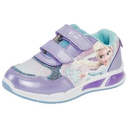 Sneaker Disney "FROZEN", Gr. 25, lila, Synthetik, Schuhe, mit cooler Blinkfunktion