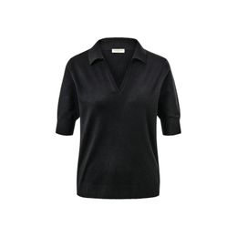 Tchibo - Feinstrick-Poloshirt - Damen - Gr. L - schwarz