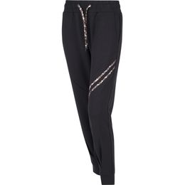 Jogger Pants Sportalm KITZBÜHEL, Damen, Gr. 38, N-Gr, schwarz, Jersey, Obermaterial: 52% Modal, 42% Polyester, 6% Elasthan, unifarben, regular fit knöchellang, Hosen, mit Animalprint