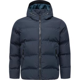 Winterjacke Ragwear "Norgos", Herren, Gr. L (52), navy, Obermaterial: 100% Polyester; Innenfutter: 100% Polyester; Wattierung: 100% Polyester, gerade hüftbedeckend, hoch geschlossener Ausschnitt, eng normaler Saum, Jacken, Winter Steppjacke mit Kapuze