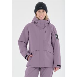Skijacke SLOPE "Kenai", Damen, Gr. XS, grau, 100% Polyester, mehrfarbig, normal, ohne Ausschnitt, Jacken, mit wind- und wasserabweisenden Eigenschaften