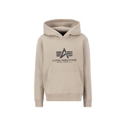 Hoodie Alpha Industries "Basic Hoodie Carbon", Herren, Gr. L, beige (vintage sand), Obermaterial: 80% Baumwolle, 20% Polyester, regular fit, Sweatshirts