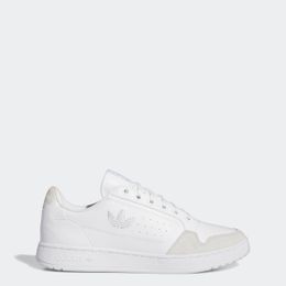 Sneaker adidas originals "NY 90", Gr. 38, weiß (cloud weiß, cloud weiß, grau one), Leder, Synthetik, Sportlich, Schuhe