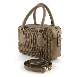 Marlon Leder-Henkeltasche "Dianna" in Hellbraun - (B)24 x (H)17 x (T)8 cm - 74% | Damen-taschen
