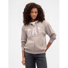 GAP Sweatjacke in Beige - 45% | Größe L | Damen-sweatshirts-jacken