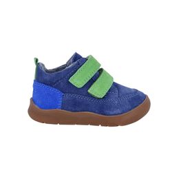Richter Shoes Leder-Barfußschuhe "Samy" in Blau/ Grün - 45% | Größe 22 | Lauflernschuhe