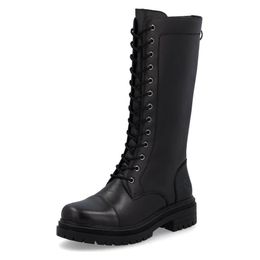 Rieker Leder-Stiefel in Schwarz - 38% | Größe 38 | Damen-stiefel