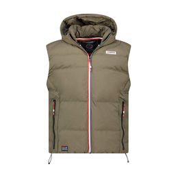 Geographical Norway Steppweste "Vito" in Khaki - 68% | Größe M | Herrenjacken