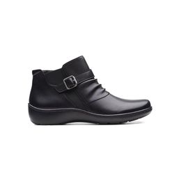 Clarks Leder-Ankle-Boots "Cora" in Schwarz - 52% | Größe 38 | Stiefeletten