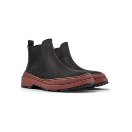 Camper Leder-Chelsea-Boots in Schwarz/ Hellbraun - 38% | Größe 41 | Stiefeletten