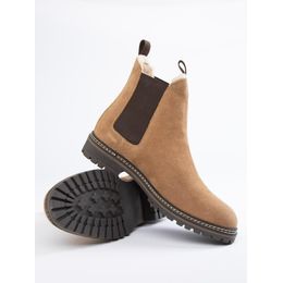 Paul Vesterbro Leder-Chelsea-Boots in Hellbraun - 60% | Größe 45 | Herrenstiefel