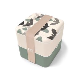 Monbento Lunchbox "Birds" in Creme/ Gr&uuml;n - 1,7 l - 10% | Aufbewahren-servieren