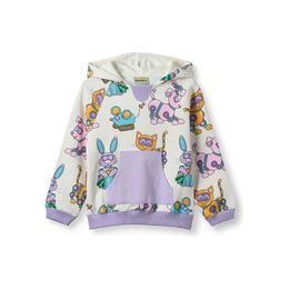 Smafolk Småfolk Hoodie "Roboter-Haustiere" in Lila - 46% | Größe 122/128 | Baby-sweatshirts-jacken