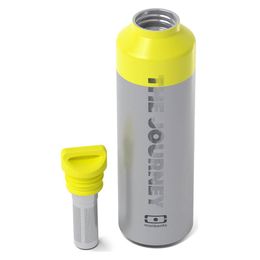 Monbento Isolierflasche "The Journey" in Silber/ Gelb - 500 ml - 10% | Damen-outdoor-ausruestung