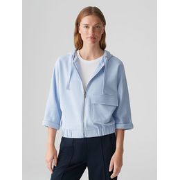 Opus Sweatjacke in Hellblau - 45% | Größe 36 | Damen-sweatshirts-jacken