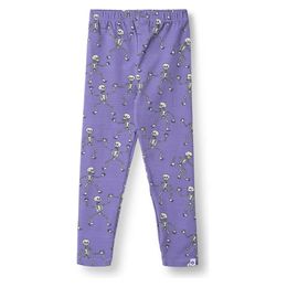 Smafolk Småfolk Leggings "Skelette" in Lila - 45% | Größe 86/92 | Babyhosen
