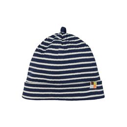 loud + proud Beanie in Dunkelblau/ Weiß - 14% | Größe 122/128 | Baby-muetzen