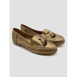 Bellucci Mokassins in Gold - 49% | Größe 39 | Damen-schuhe-halbschuhe