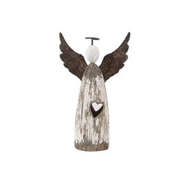 Clayre & Eef Clayre & Eef Dekofigur "Engel" in Weiß - (B)7 x (B)12 x (T)3 cm - 30% | Dekofiguren