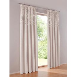 HEINE HOME Dekoschal in Beige - 52% | Größe 145x135 cm | Gardinen-vorhaenge