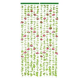 Maximex Sichtschutz-Vorhang in Grün/ Rosa - (L)190 x (B)90 cm - 43% | Weitere-haushaltshelfer