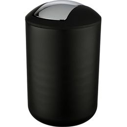 Wenko Schwingdeckeleimer "Brasil" in Schwarz - 6,5 l - 10% | Muelleimer
