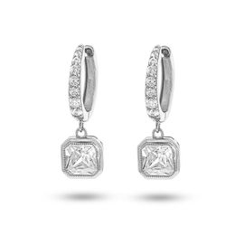Eclat d'Argent Silber-Creolen mit Edelsteinen - 71% | Schmuck