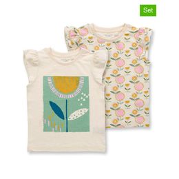 Sense Organics 2er-Set: Shirts in Beige/ Bunt - 43% | Größe 122/128 | Kinder-oberteile
