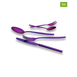 ECHTWERK 30tlg. Besteck-Set "Positano" in Lila - 32% | Gedeckter-tisch