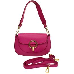 ORE10 Leder-Schultertasche in Pink - (B)15 x (H)24 x (T)5 cm - 78% | Damen-taschen
