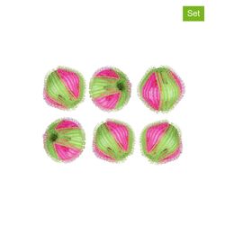Wenko 6er-Set: Wäschebälle in Pink/ Grün - Ø 4 cm - 28% | Putzutensilien