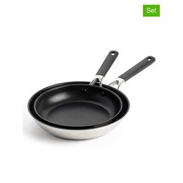 KitchenAid 2er-Set: Edelstahl-Bratpfannen "Classic" - 34% | Kochgeschirr