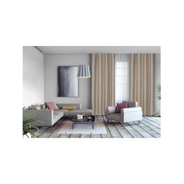 LIFA LIVING &Ouml;senvorhang in Beige - 49% | Gr&ouml;&szlig;e 150x250 cm | Gardinen-vorhaenge