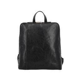 HIDE & STITCHES Leder-Rucksack in Schwarz - (B)27 x (H)29 x (T)9 cm - 57% | Damen-taschen