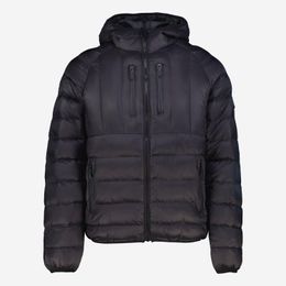 Schwarze Pufferjacke