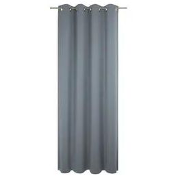 Vorhang ADAM "Uni Collection light", blau (königsblau), B:142cm H:225cm, Baumwolle (Bio-Baumwolle), Gardinen, aus 100% Bio-Baumwolle